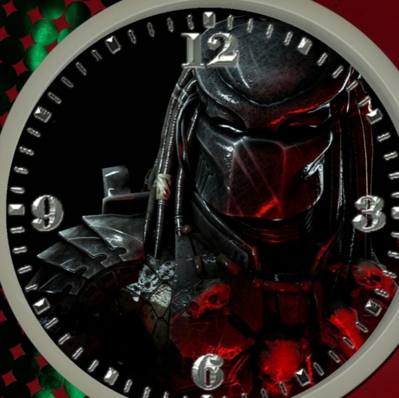 unknow | Wall Decor | Predator Red Led Light Wall Clock | Poshmark